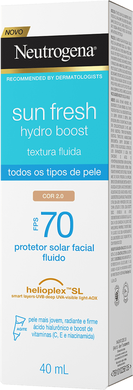 Neutrogena Sun Fresh Hydro Boost FPS70 Cor 2.0 Protetor Solar Facial ...