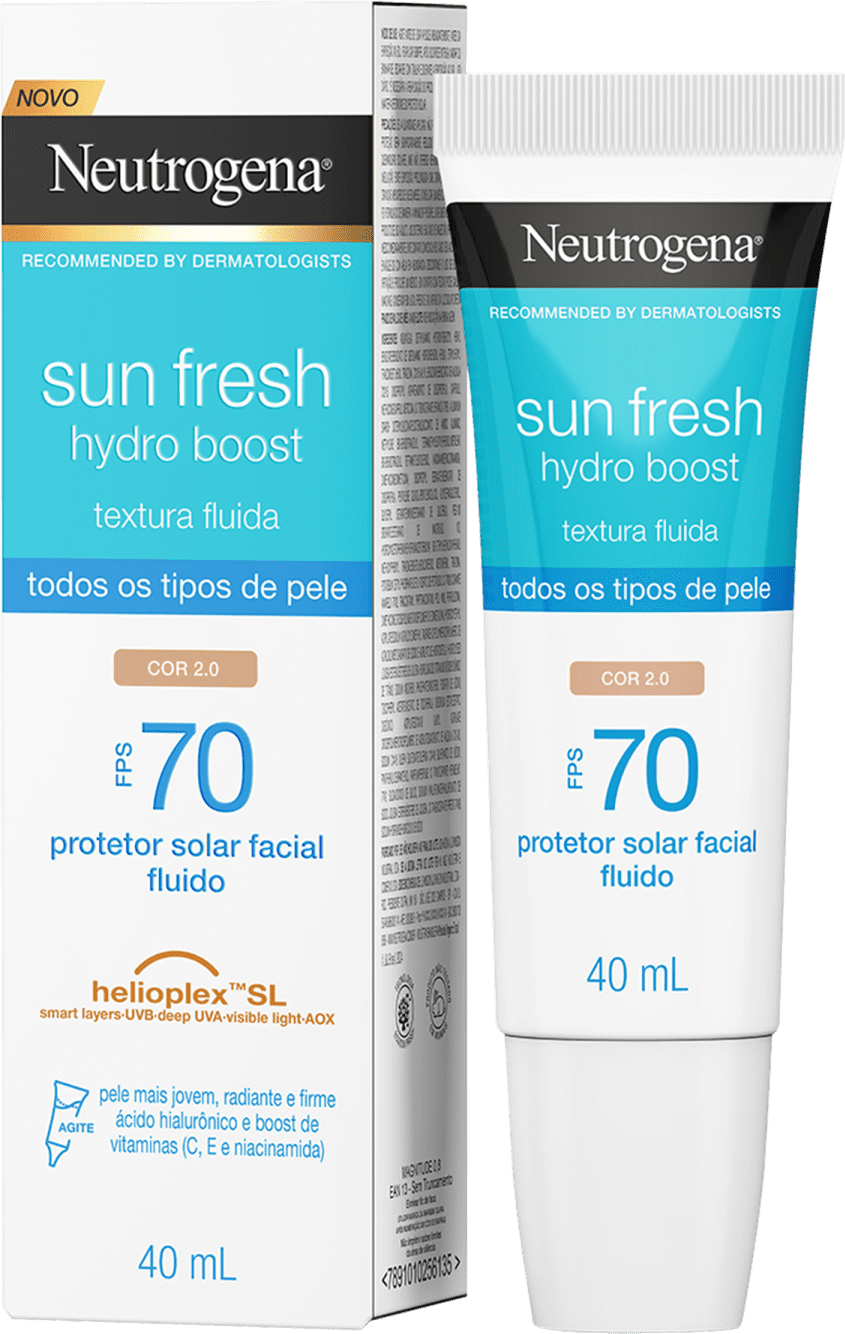 Neutrogena Sun Fresh Hydro Boost FPS70 Cor 2.0 Protetor Solar Facial ...