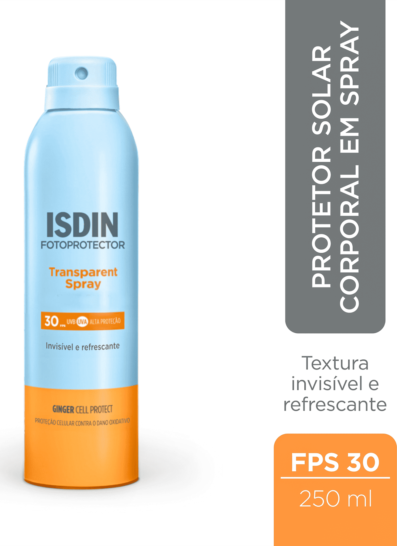 Protetor Solar Corporal ISDIN Transparent Spray FPS 30 | Beleza na Web