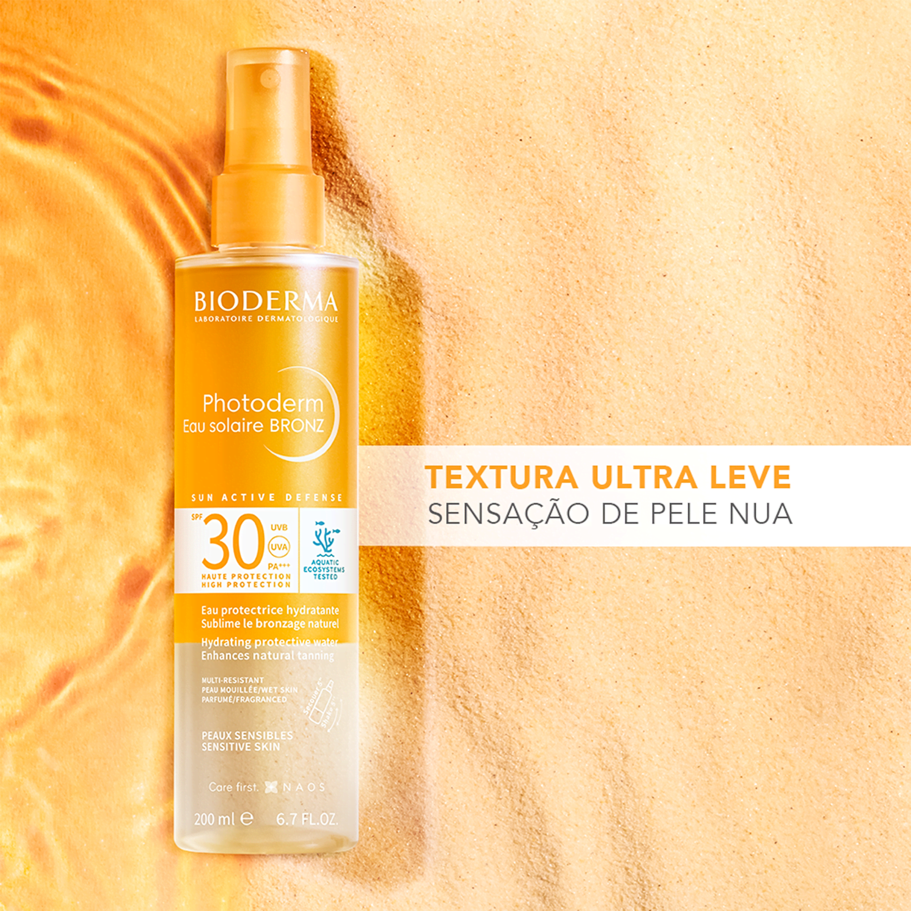 Bioderma Photoderm Eau Solaire BRONZ FPS 30 | Beleza na Web