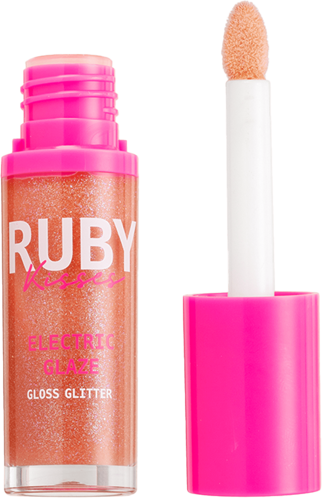 Gloss Labial Ruby Kisses Eletric Glaze Blush Gold | Beleza na Web