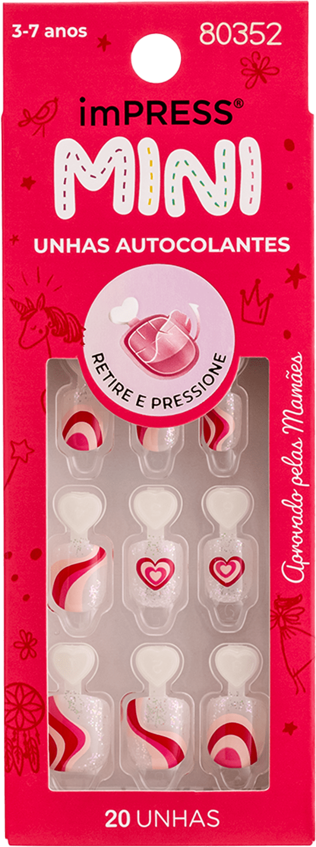 Unhas Autocolantes Infantis Kiss New York imPRESS Mini Dream Big ...