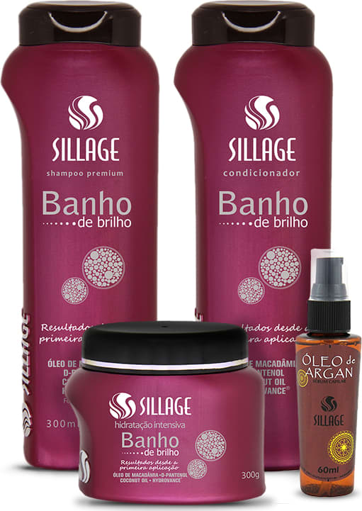 Kit Sillage Banho de Brilho | Beleza na Web