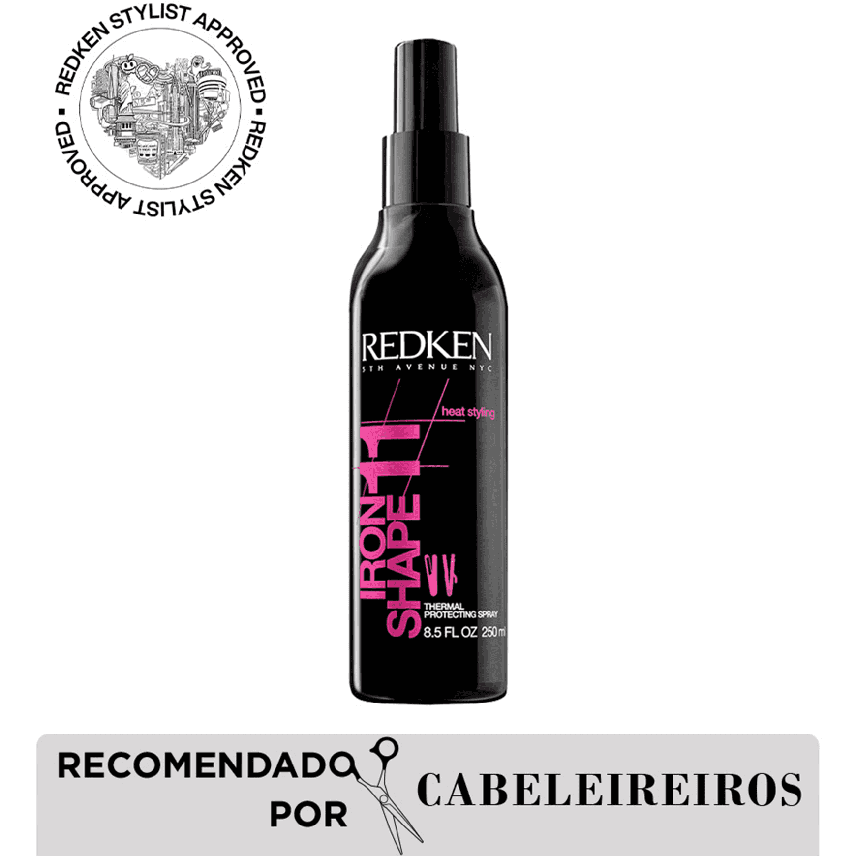 Redken Styling Heat Iron Shape 11 - Protetor Térmico 250ml - Beleza Na ...