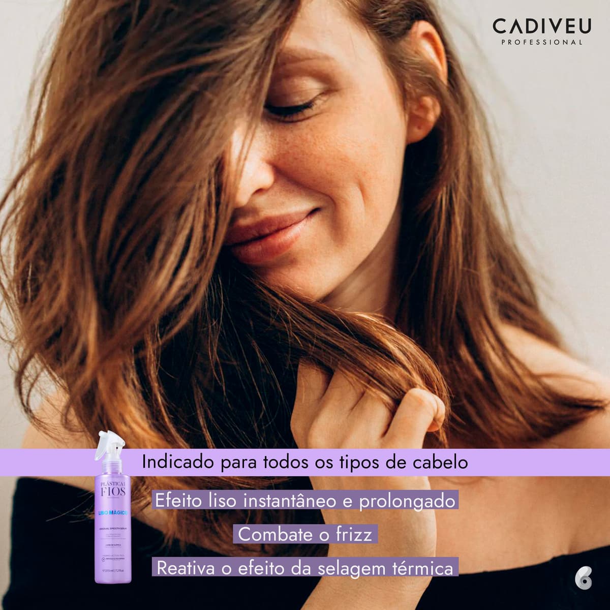Sérum Cadiveu Plástica dos Fios Liso Mágico | Beleza Na Web PRO