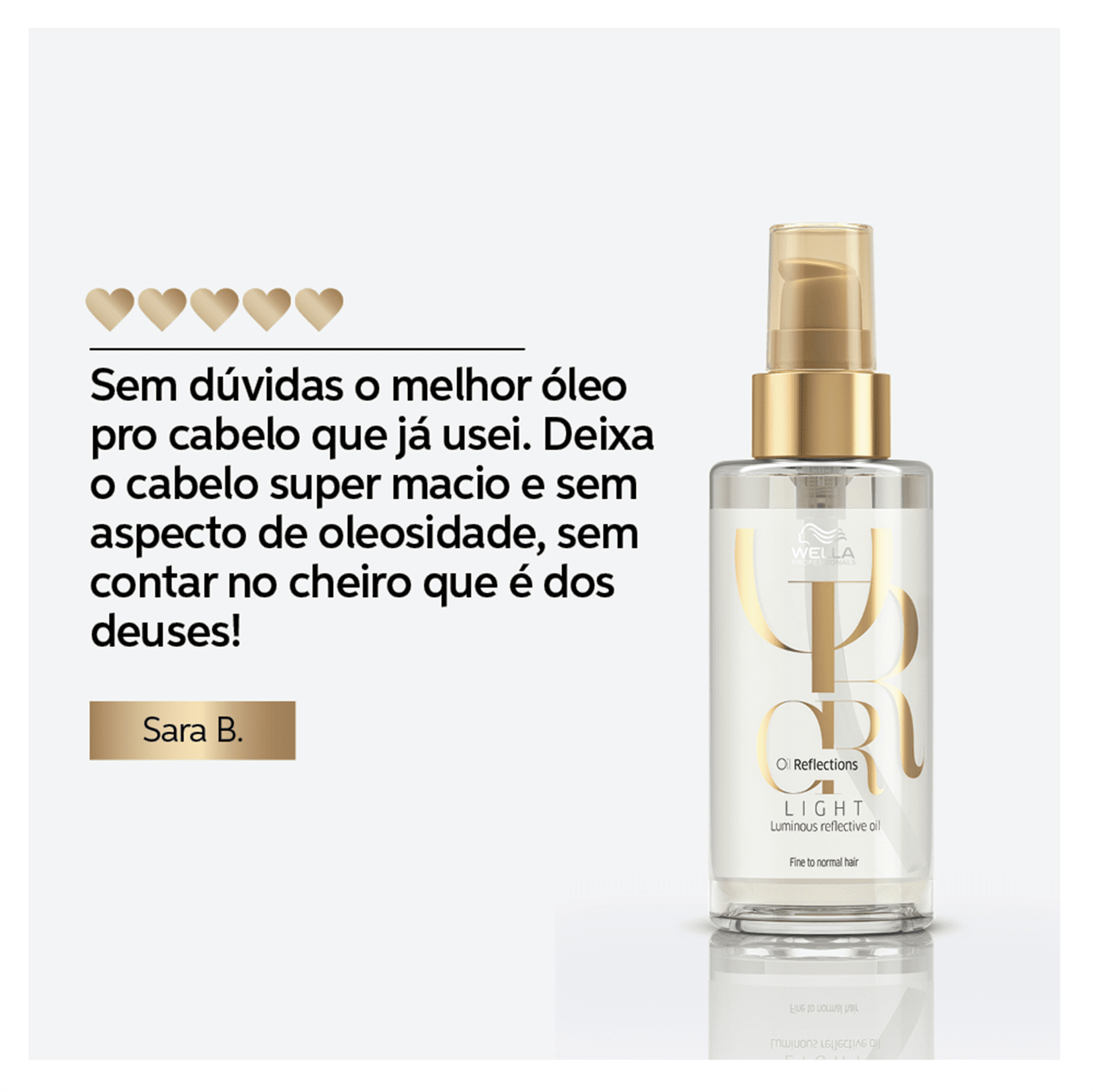 Wella Oil Reflections Light 100ml | Beleza na Web