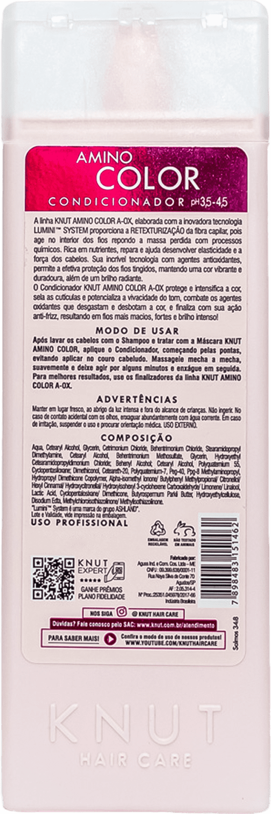 Condicionador KNUT Amino Color | Beleza Na Web PRO