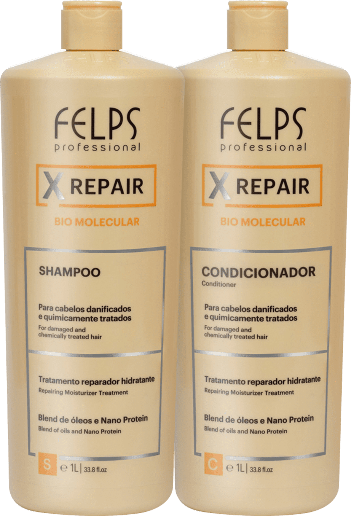 Kit Felps Professional XRepair Bio Molecular Salon Duo | Beleza Na Web ...