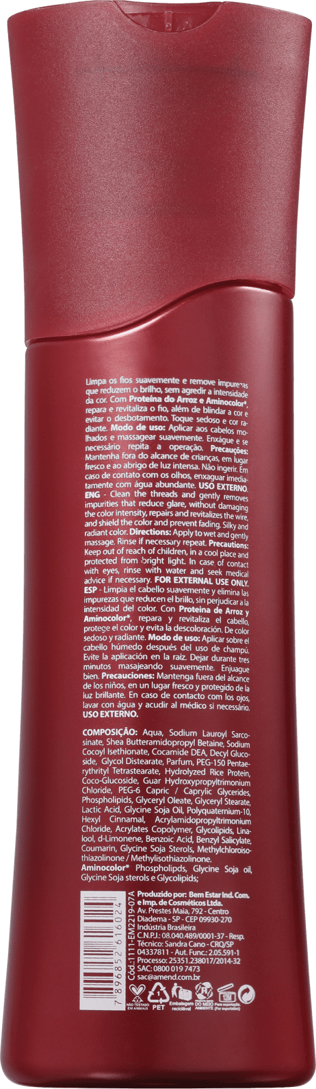 Amend Color Reflect Reparador Shampoo 250ml | Beautybox