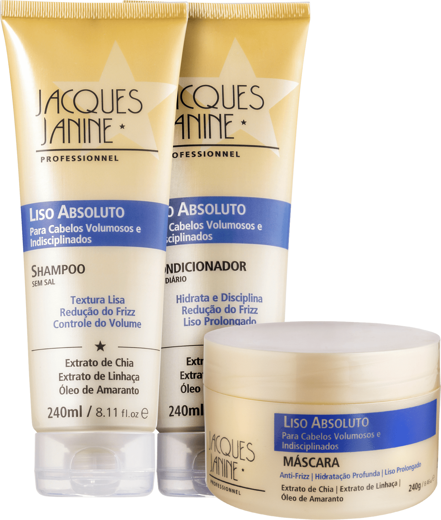 Kit Jacques Janine Professionnel Liso Absoluto Trio | Beleza na Web