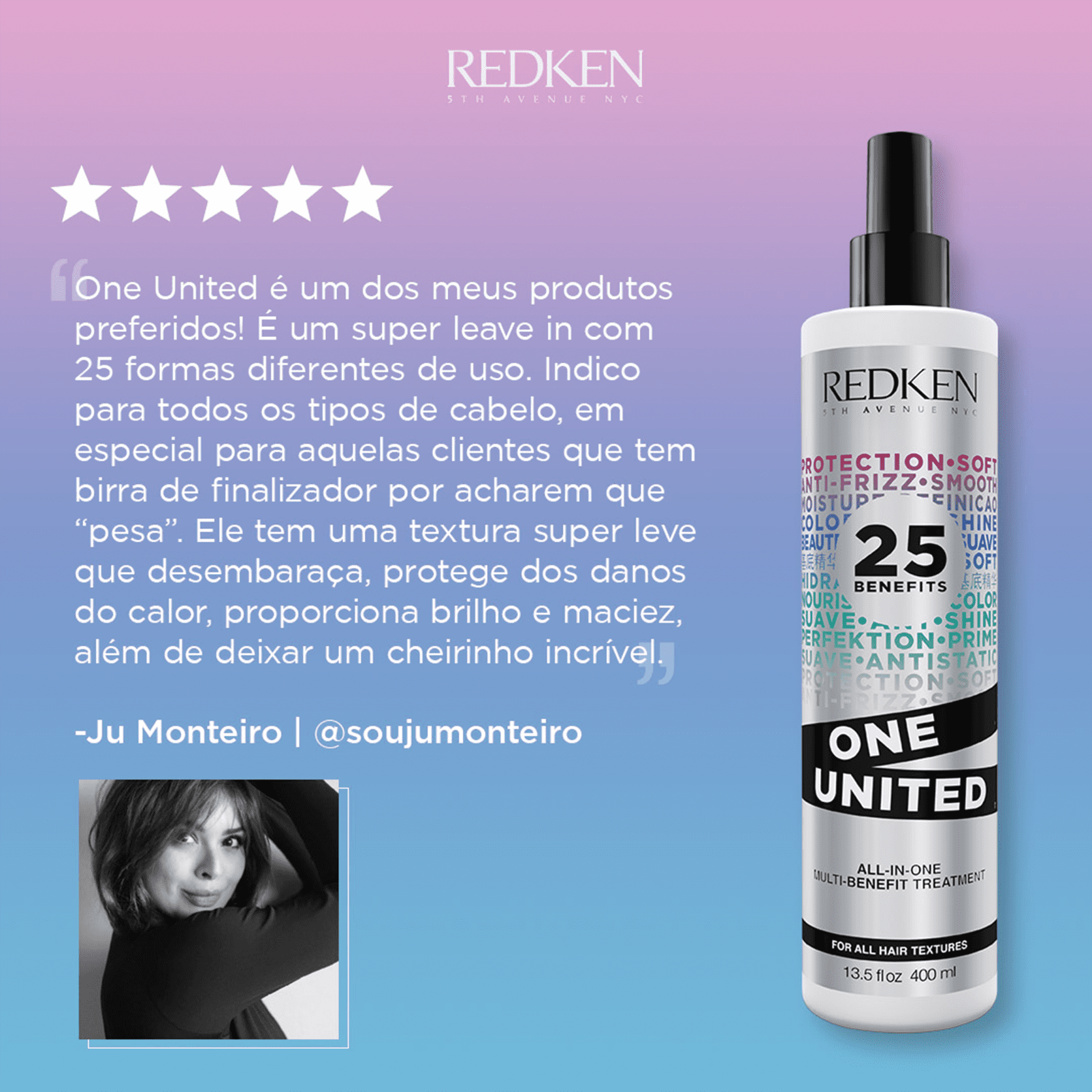 Leave-in Redken One United 25 Benefits | Beleza Na Web PRO PRO