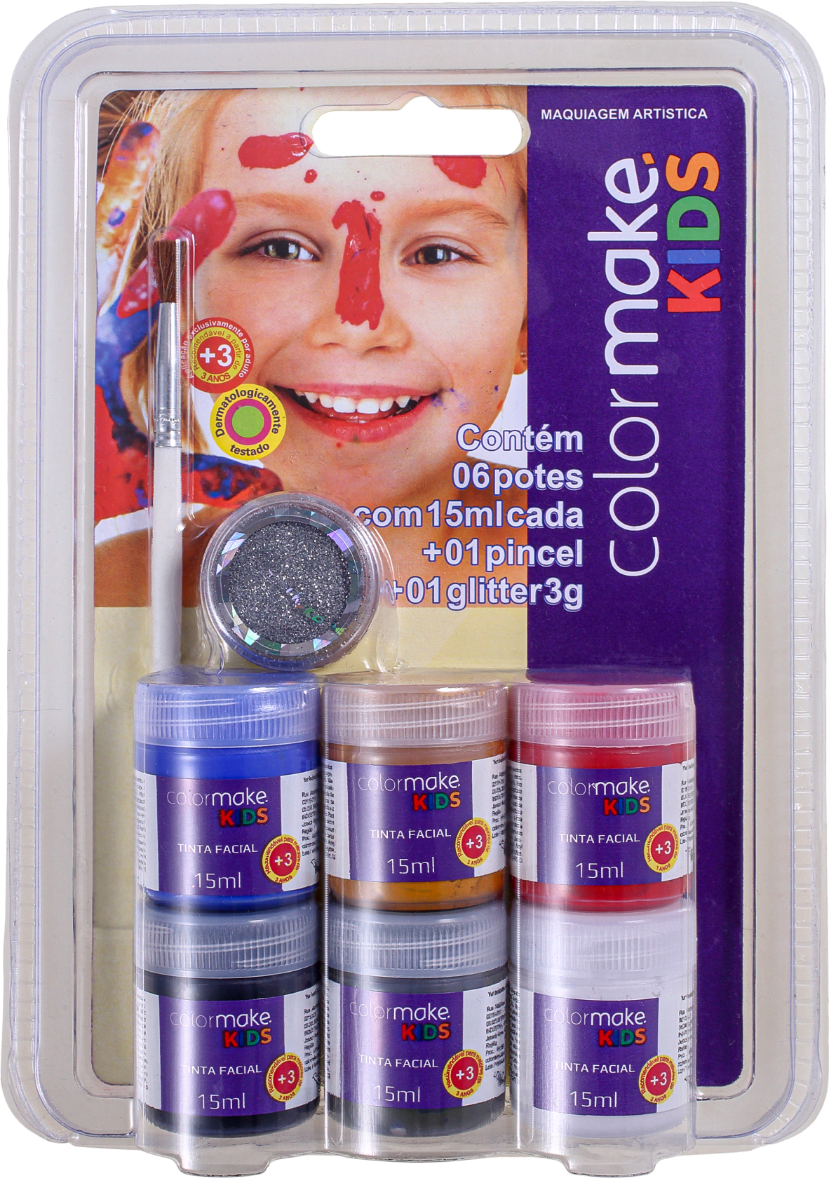 Kit Colormake Kids Glitter | Beleza na Web