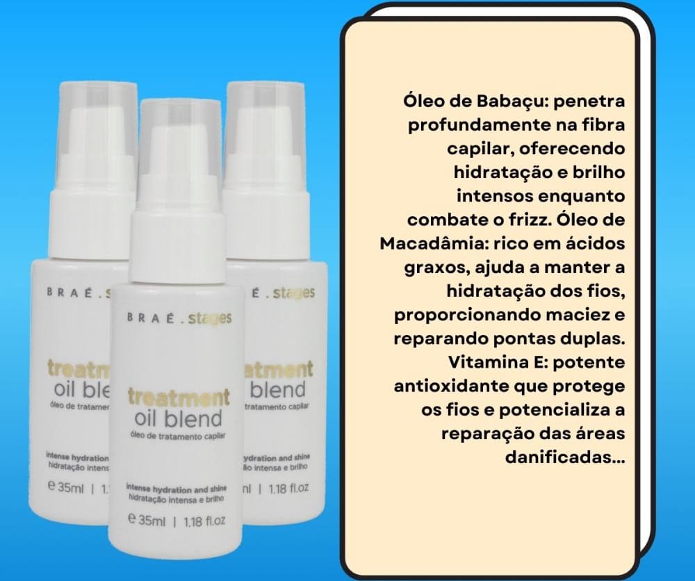 Braé Stages Treatment Kit 3 Oil Blend 35ml