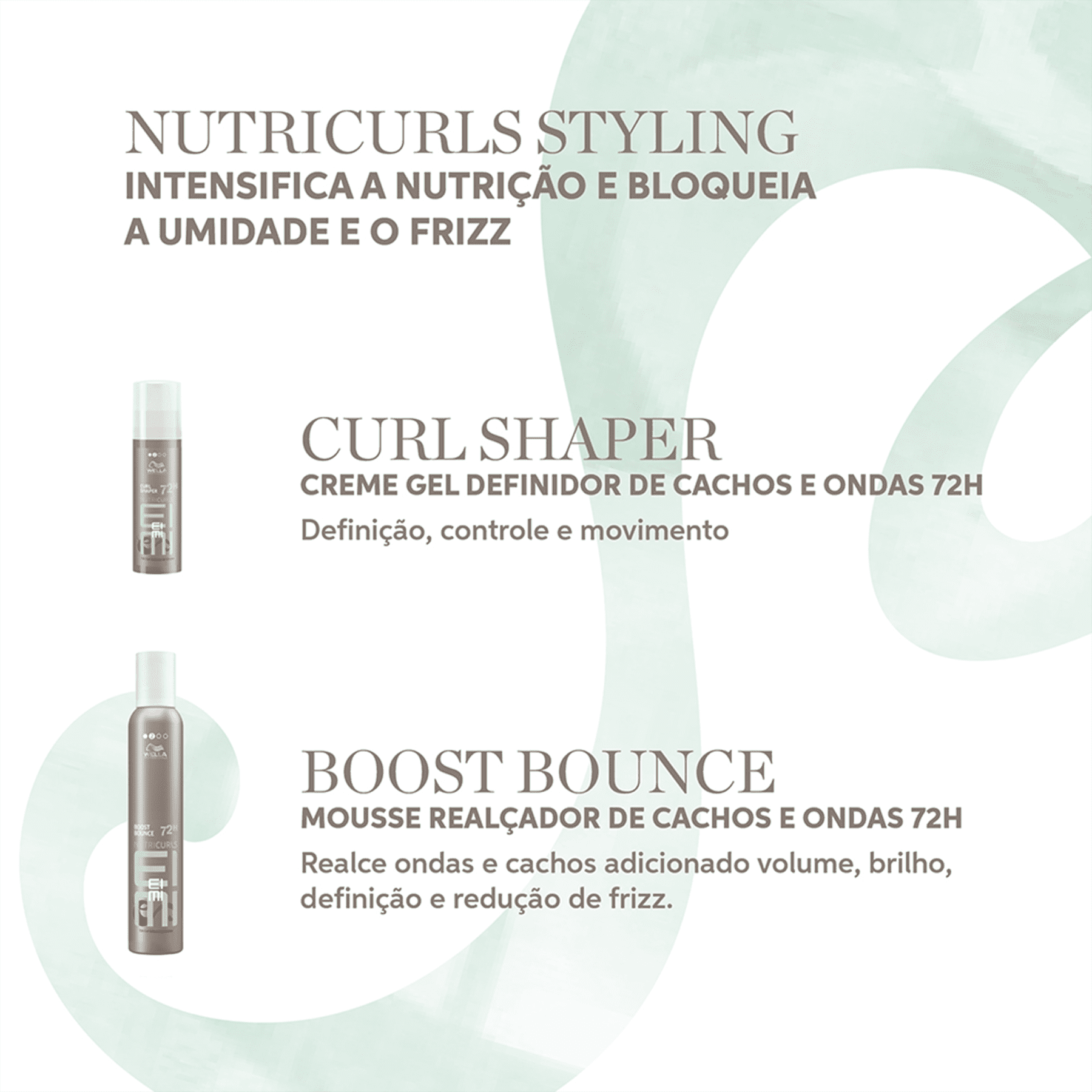 Mousse Wella EIMI Nutricurls Boost Bounce | Beleza na Web
