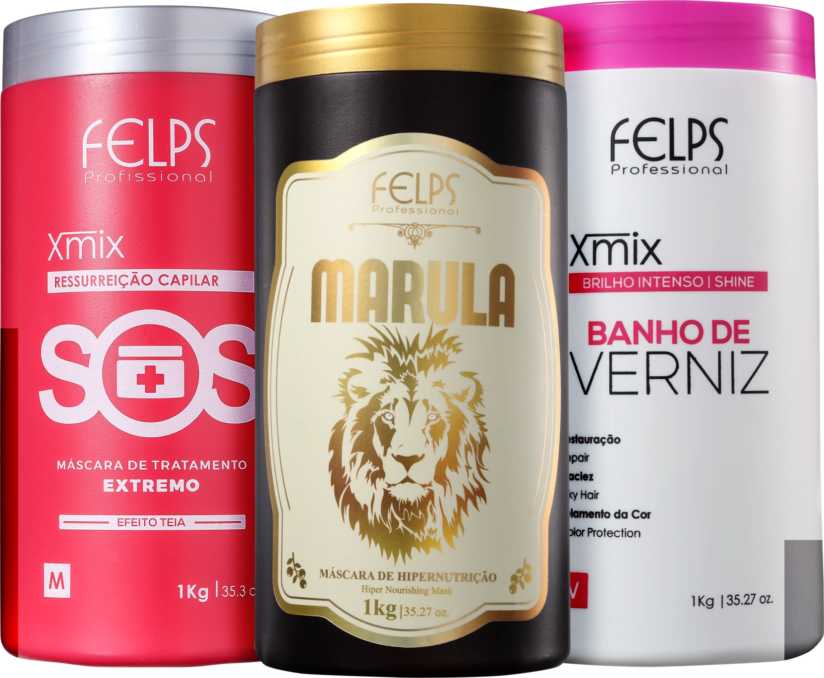 Kit Felps Trio Cronograma Capilar | Beleza na Web