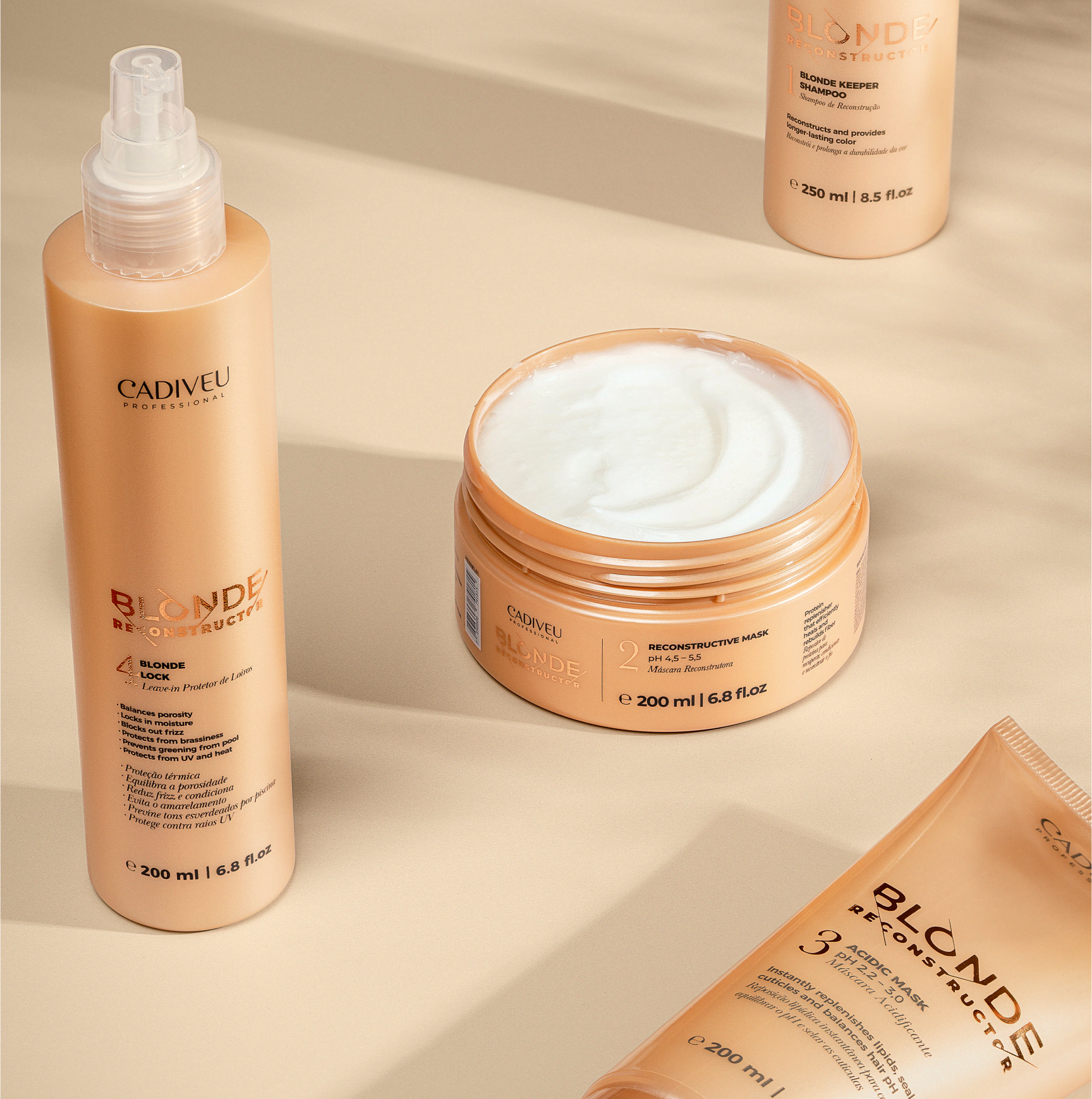 Leave-in Cadiveu Blonde Reconstructor Lock | Beleza Na Web PRO Pro