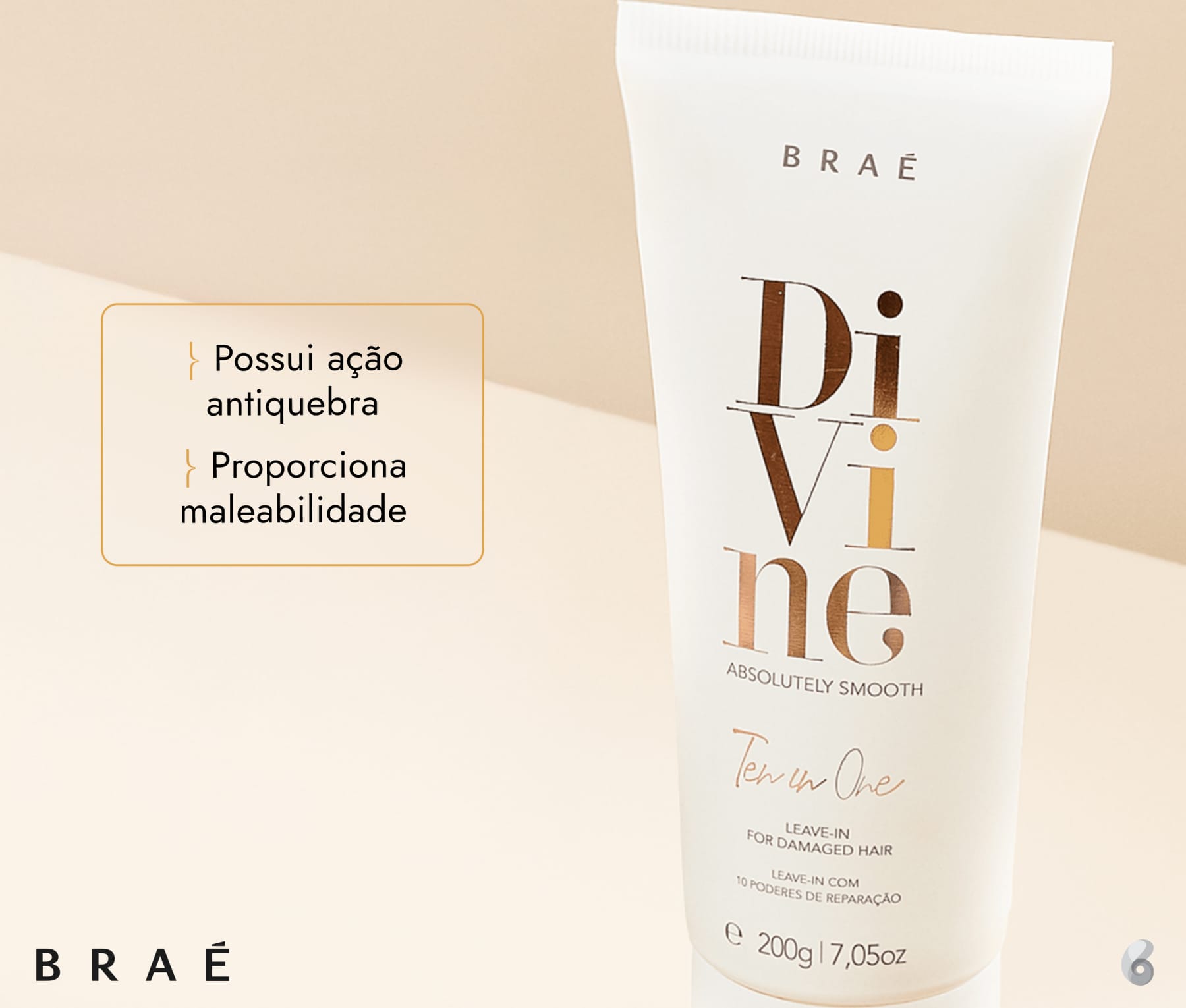 Leave-in Braé Divine Ten in One | Beleza na Web