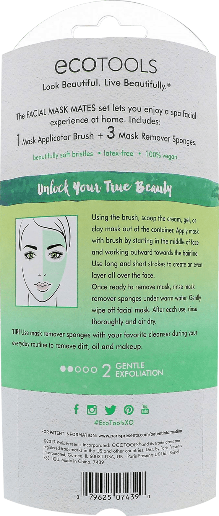 Kit Ecotools Facial Mask Mates | Beleza Na Web PRO