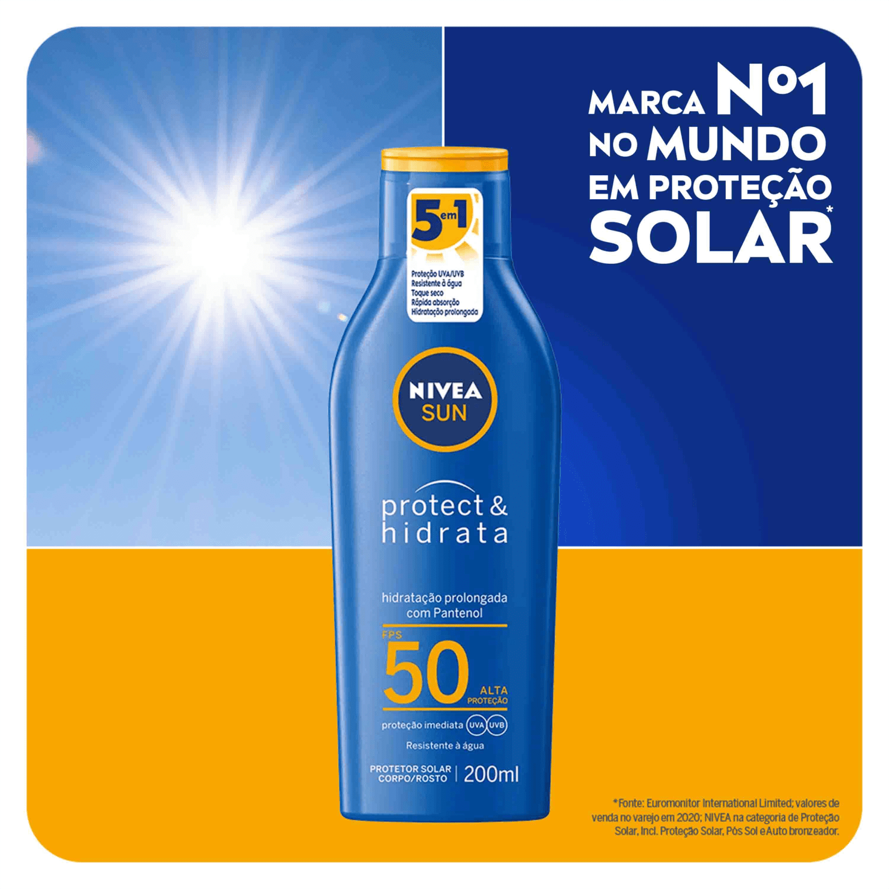 Protetor Solar NIVEA Protect & Hidrata | Beleza na Web