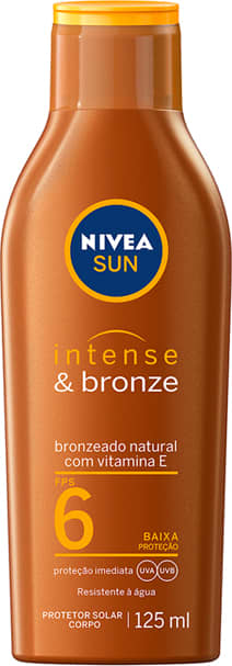 NIVEA SUN INTENSE E BRONZE FPS6 LOCAO BRONZEADORA 125ML