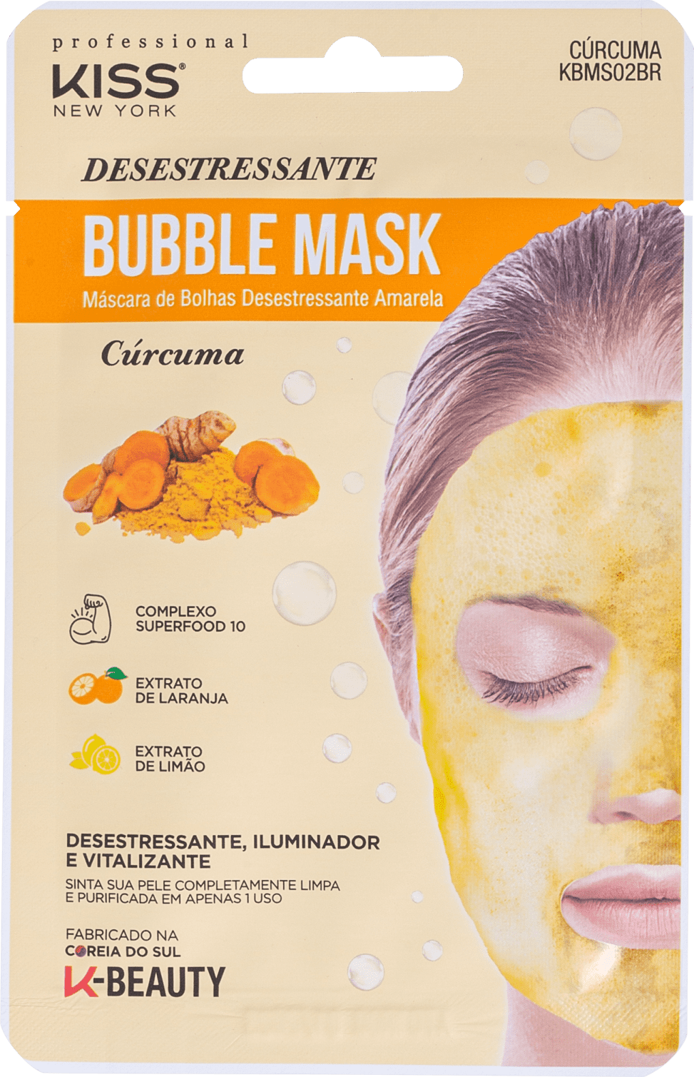 Máscara Facial Kiss New York Bubble Desestressante | Beleza Na Web PRO