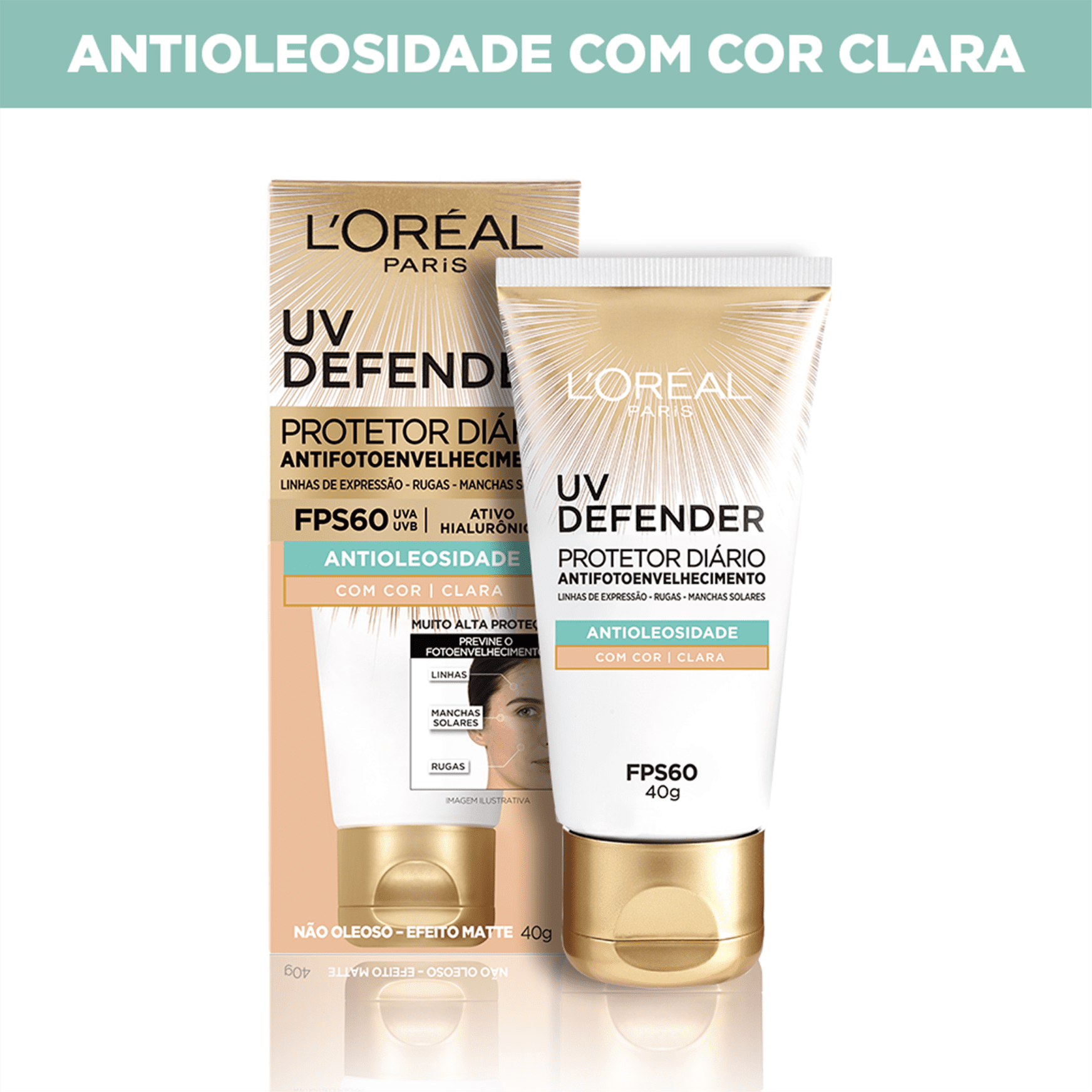 Protetor Solar L'Oréal Paris UV Defender | Beautybox