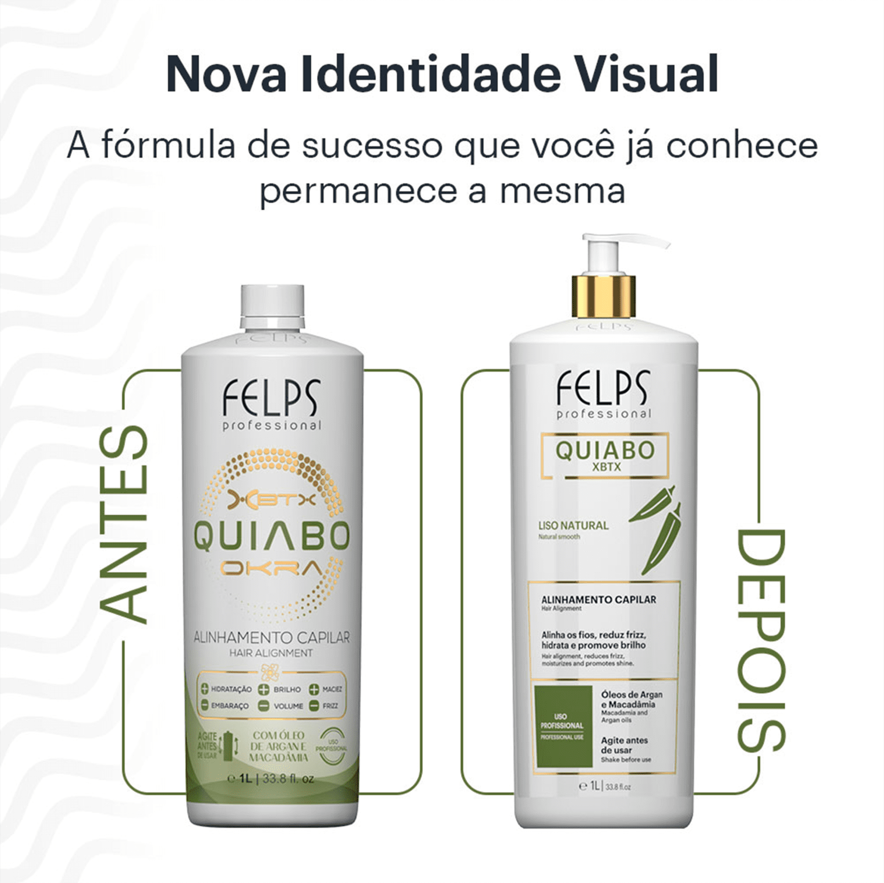 Máscara Antifrizz Felps Quiabo XBTX | Beleza Na Web PRO Pro