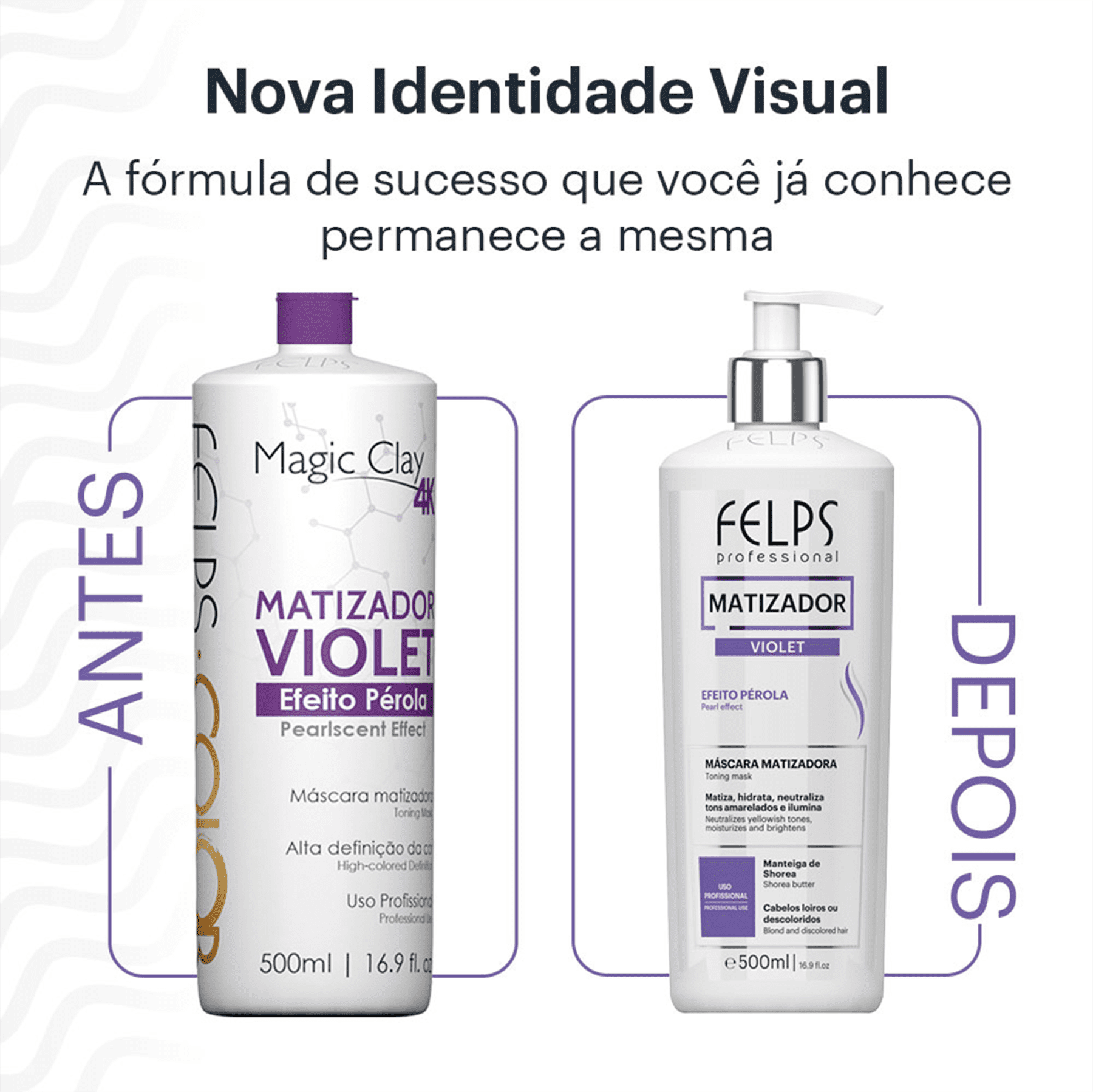 Máscara Matizadora Felps Professional Color Magic Clay 4K | Beleza Na ...