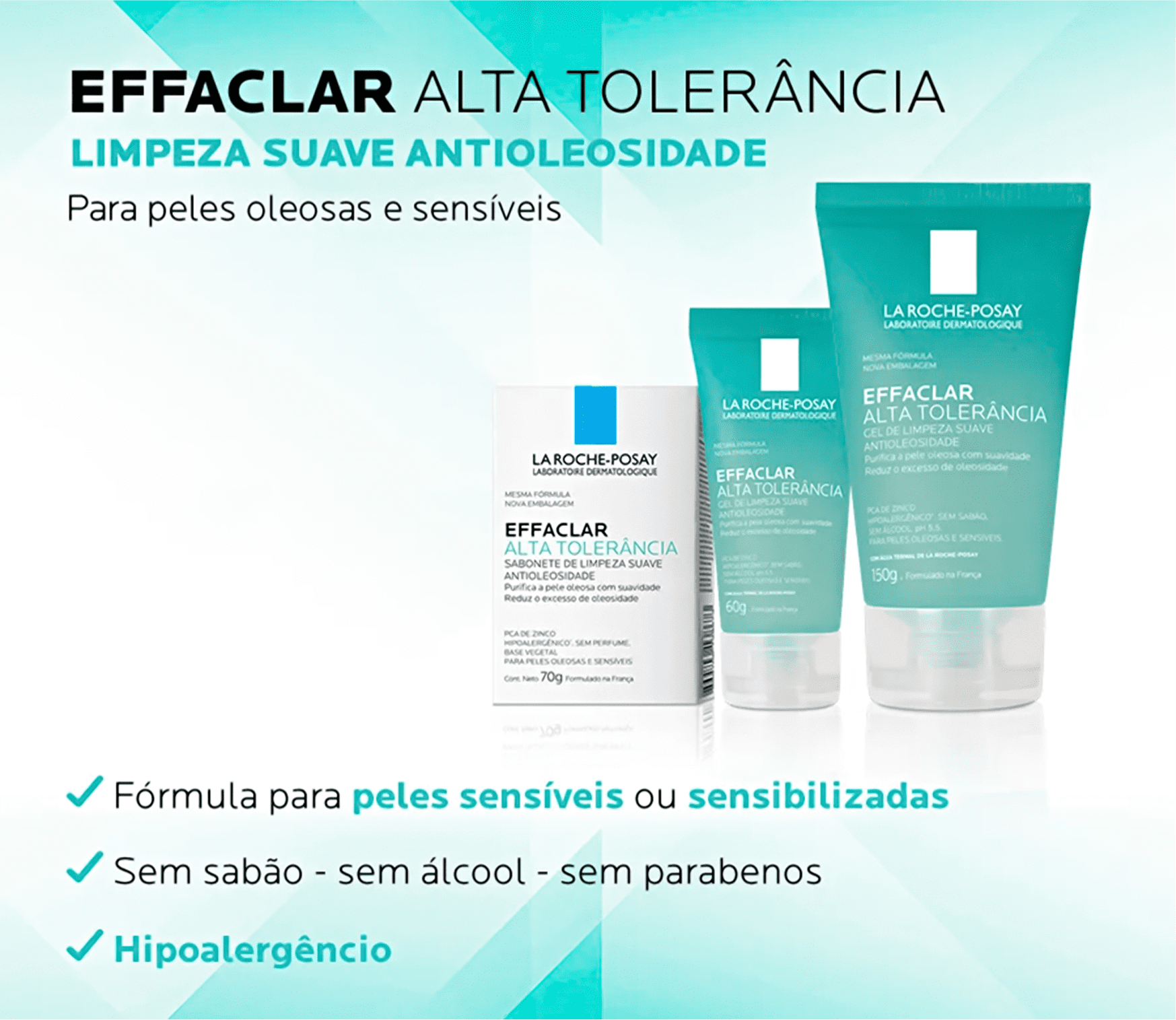 Gel de Limpeza La Roche Alta Tolerância | Beleza na Web