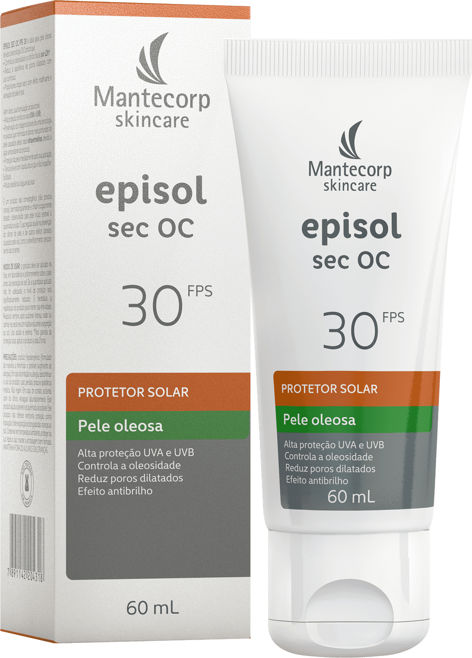 Protetor Solar Mantecorp Episol Sec OC FPS 30 Facial | Beleza Na Web PRO