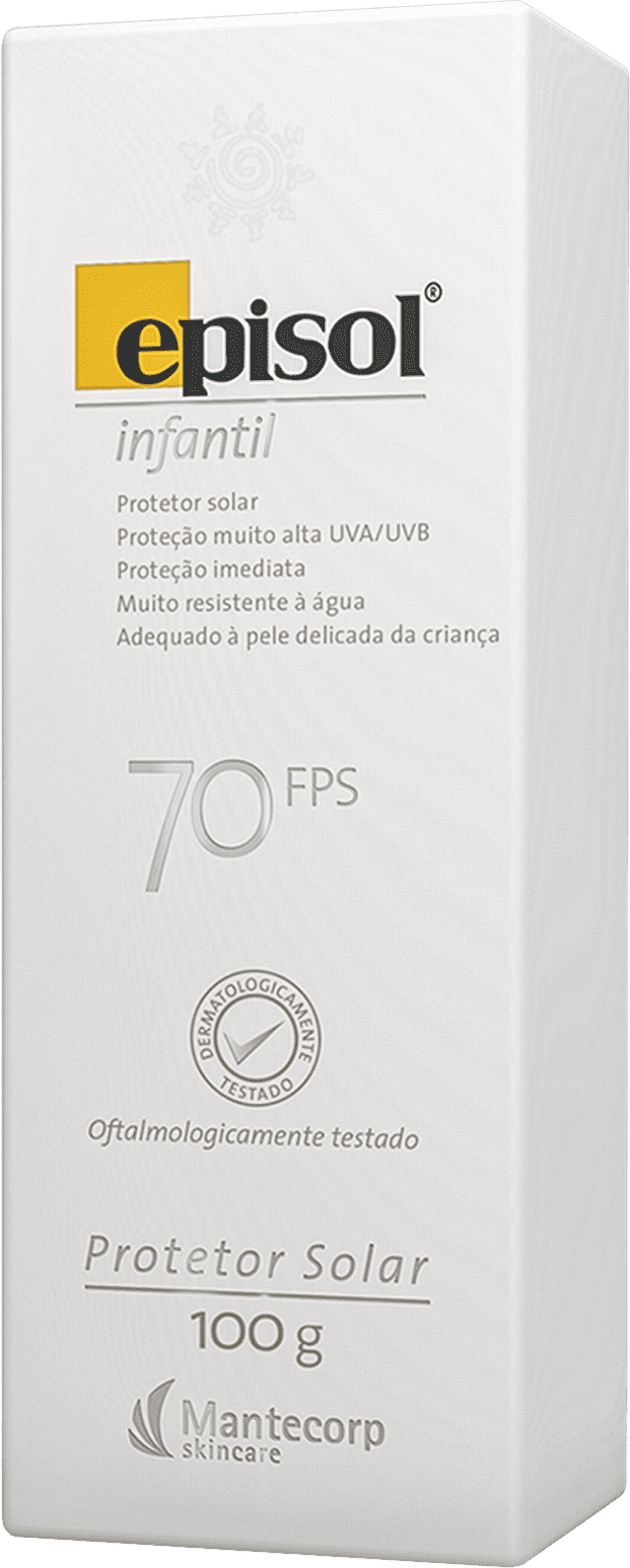 Protetor Solar Mantecorp Episol Infantil FPS 70 | Beleza na Web