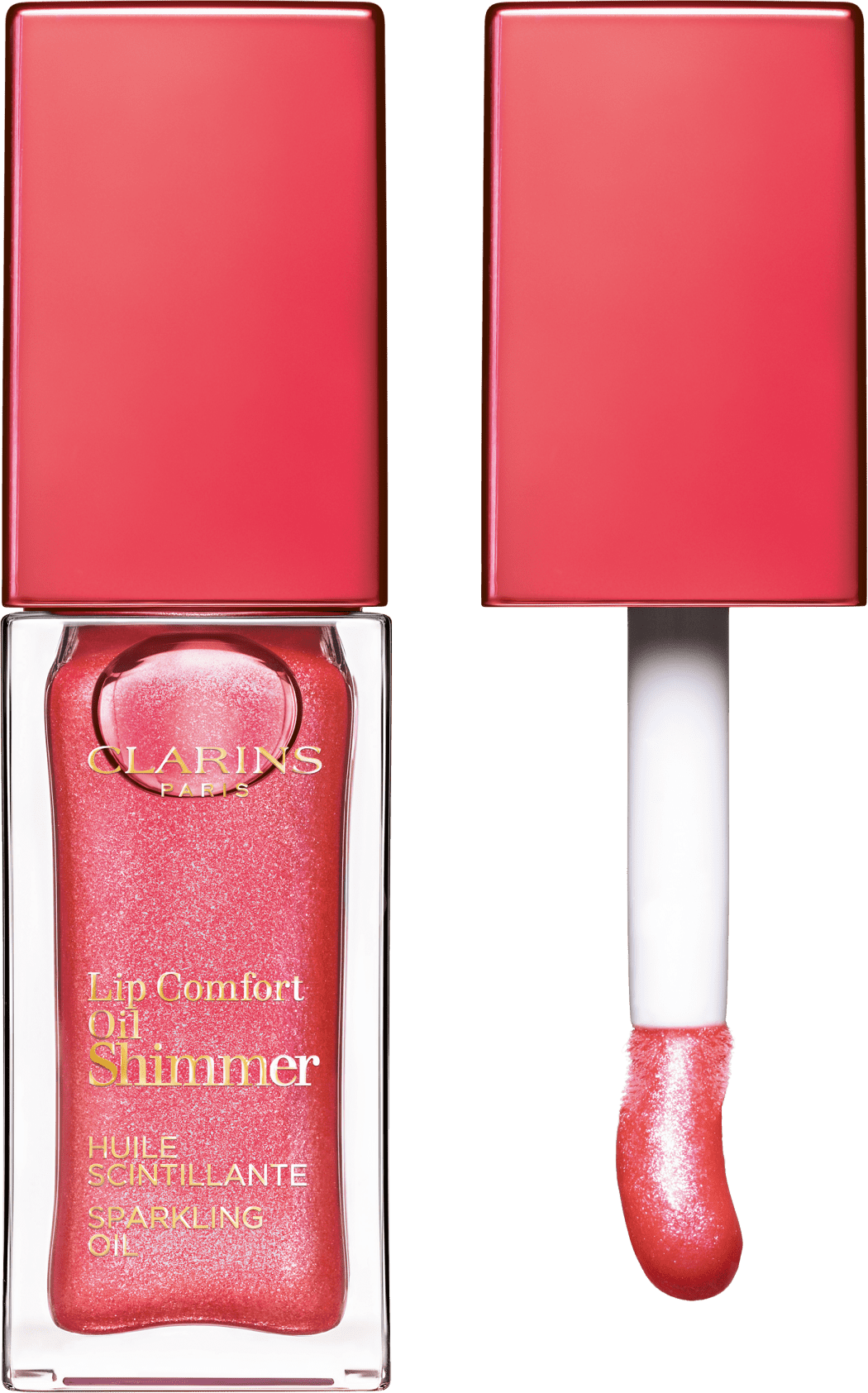 Hidratante Labial Clarins Shimmer Lip Comfort Oil 05 Rosy Pink | Beleza ...