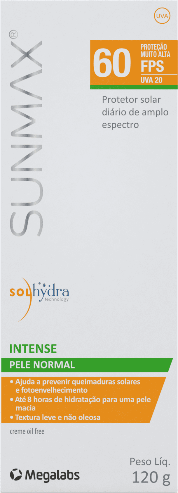 Sunmax Intense FPS60 Protetor Solar Facial 120g | Beleza na Web