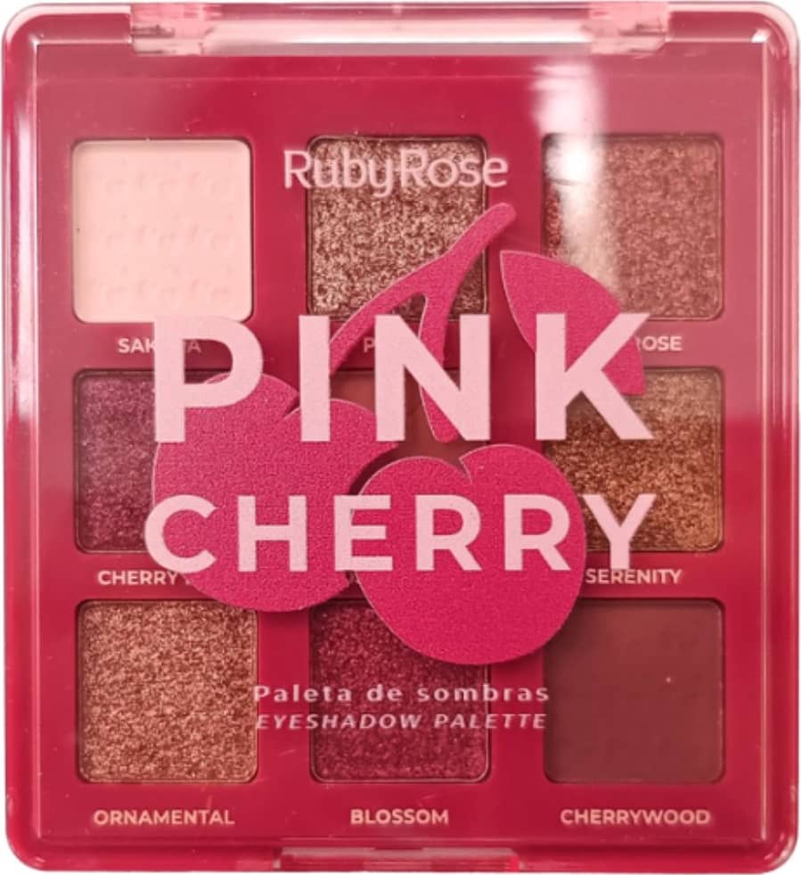 Paleta de Sombras Ruby Rose Pink Cherry | Beleza na Web