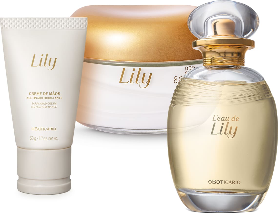 Combo Lily: Desodorante Colônia 75ml + Creme Acetinado Desodorante ...