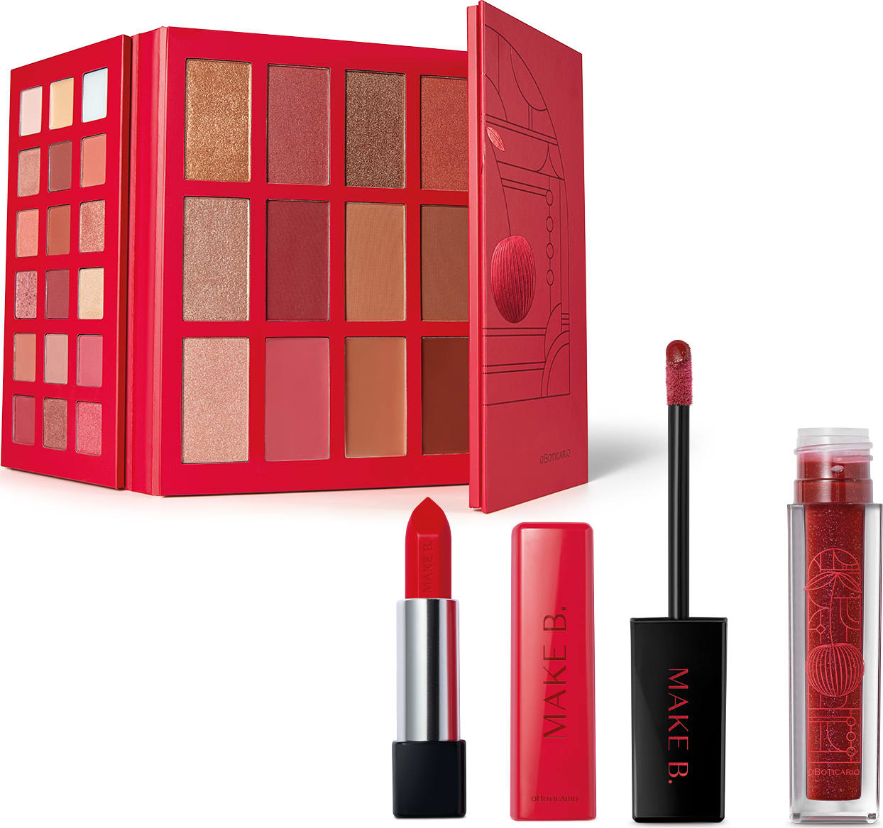 Kit Make B. Cereja Rouge o Boticário (3 Produtos) | Beleza na Web