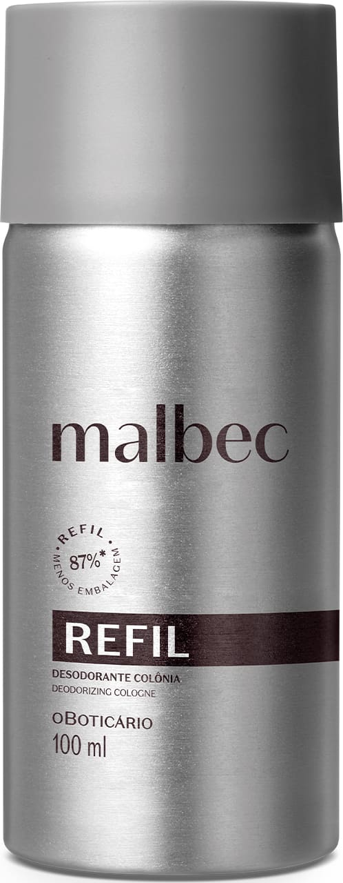 Combo Malbec: Desodorante Colônia 100ml + Refil 100ml | O Boticário