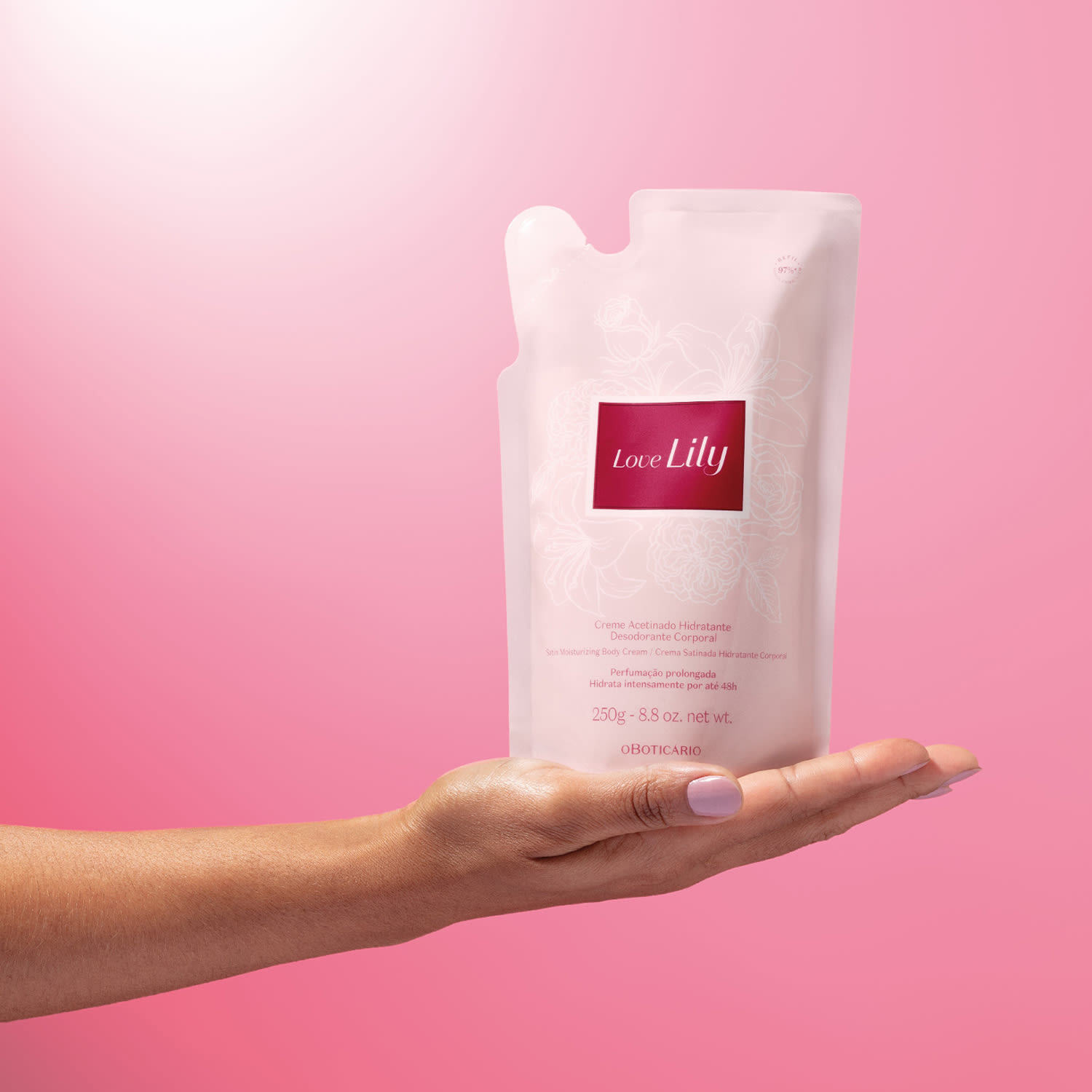 Refil Creme Acetinado Desodorante Love Lily Boticário | Beleza na Web