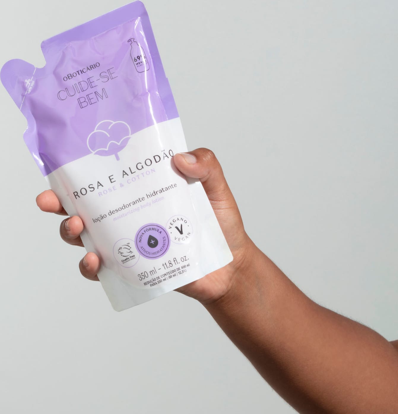 Refil Loção Desodorante Cuide-se Bem Rosa e Algodão | Beleza na Web