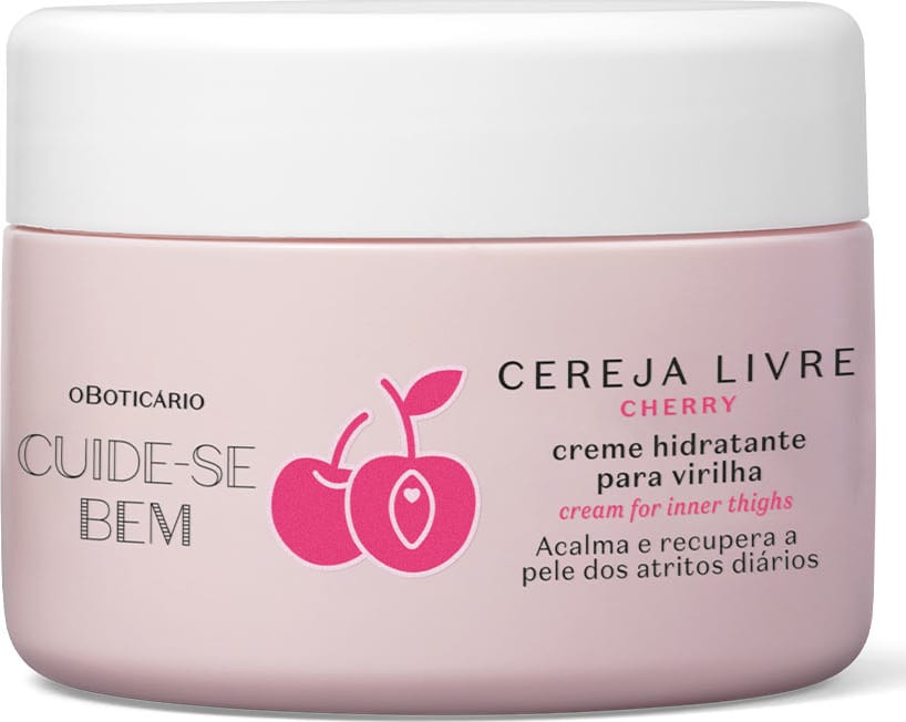 Creme Hidratante Para Virilha Cuide-se Bem Cereja Livre Cherry 100ml ...