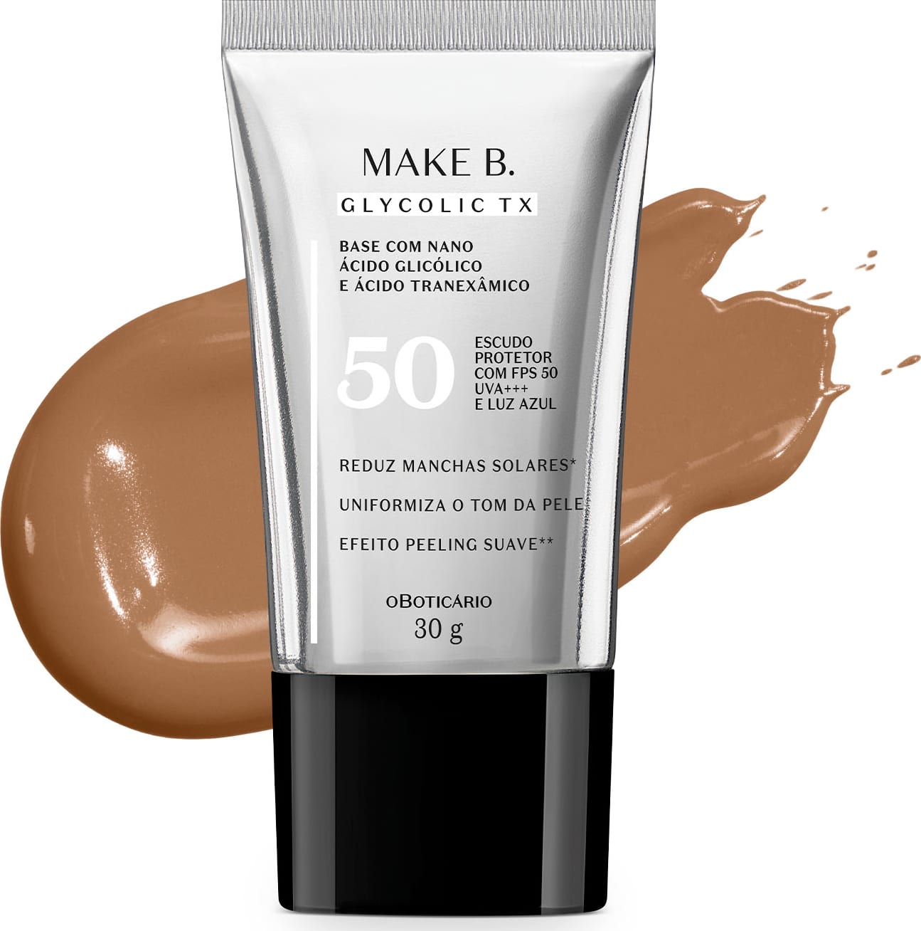 Base Líquida o Boticário Make B. Glycolic TX | Beleza na Web