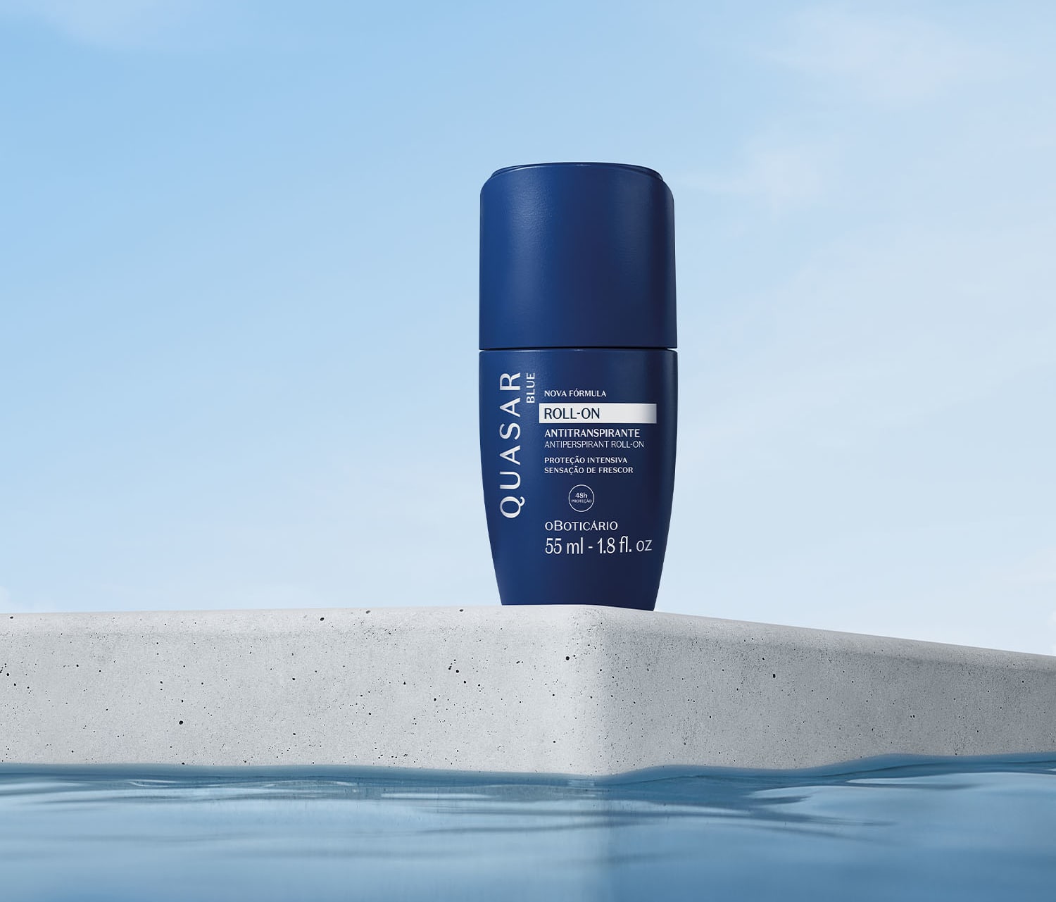 Antitranspirante Desodorante Roll-On Quasar Blue 55ml | O Boticário
