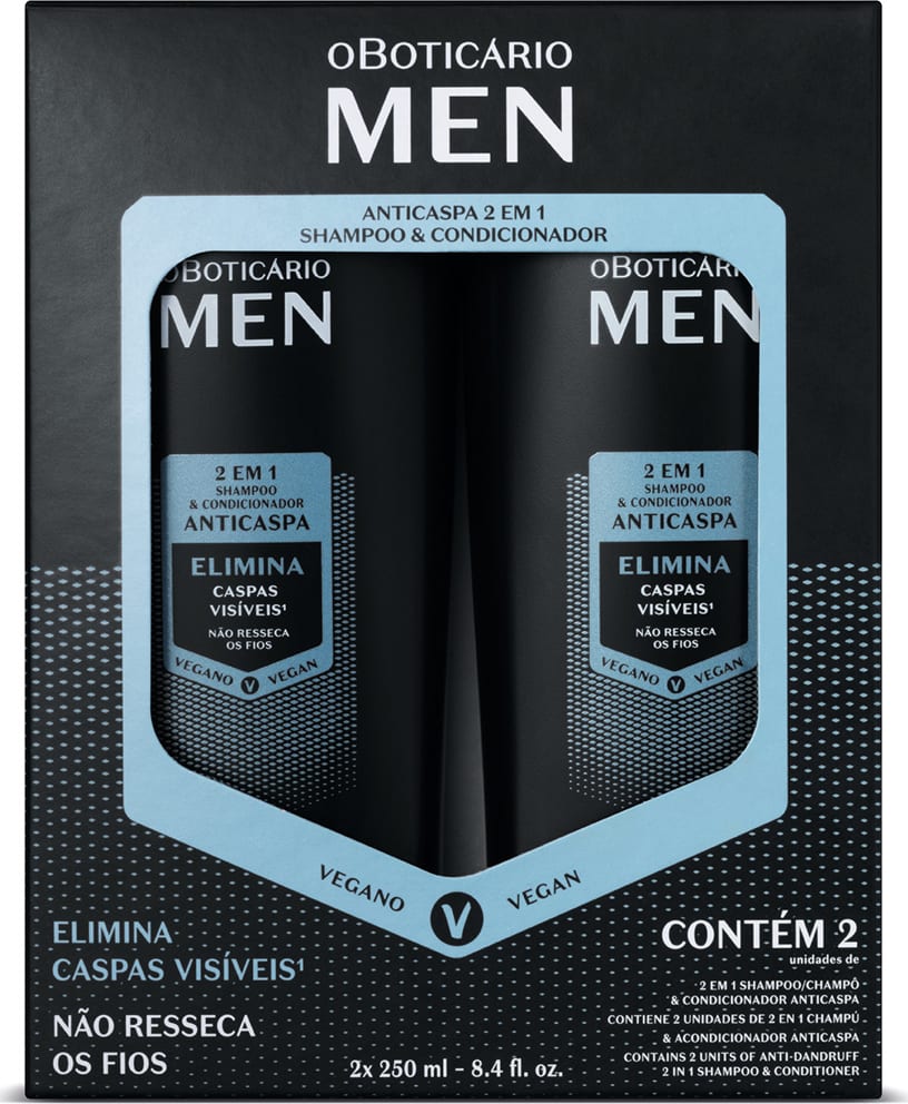 Kit Shampoo E Condicionador 2 em 1 Men (2 itens) | O Boticario