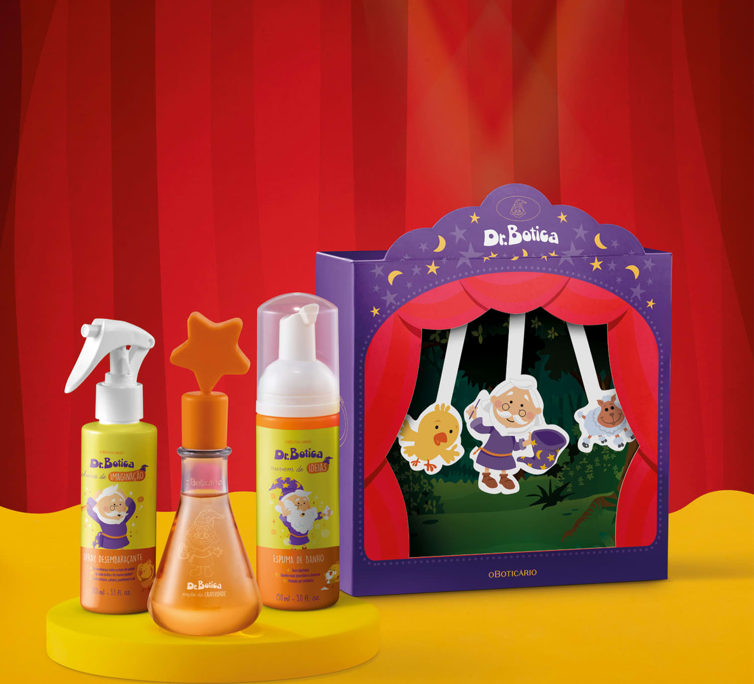 Conjunto Dr. Botica O Mágico Teatro de Bonecos o Boticário | Beleza na Web