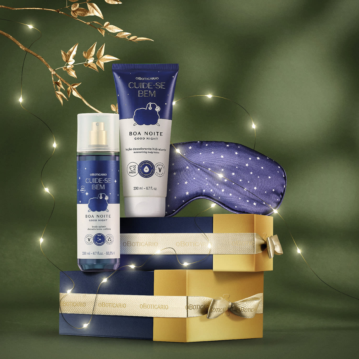 Kit Presente Natal Cuide-se Bem Boa Noite (3 itens) | O Boticário