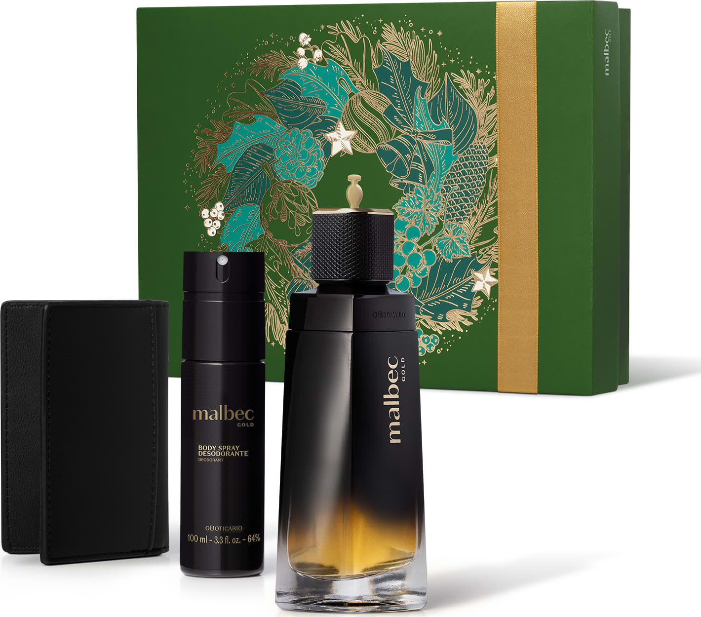 Kit Presente Natal Malbec Gold (3 itens) | O Boticário