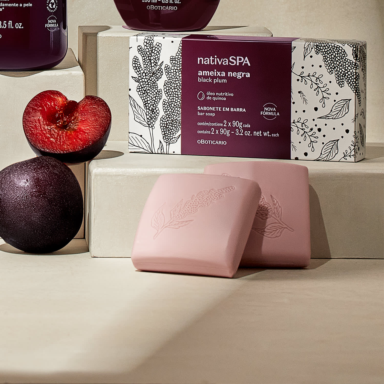 Kit Nativa Spa o Boticário Ameixa Negra | Beleza na Web