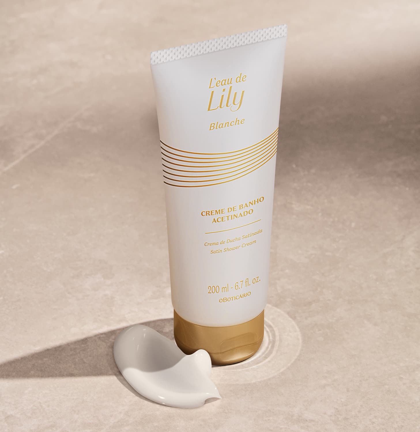 Creme de banho Acetinado Corporal L’eau de Lily Blanche 200ml | O Boticário