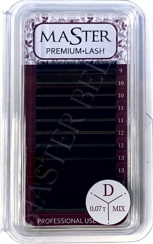 Cílios Master Premium Volume Clássico Curvatura D 0.07 Mix