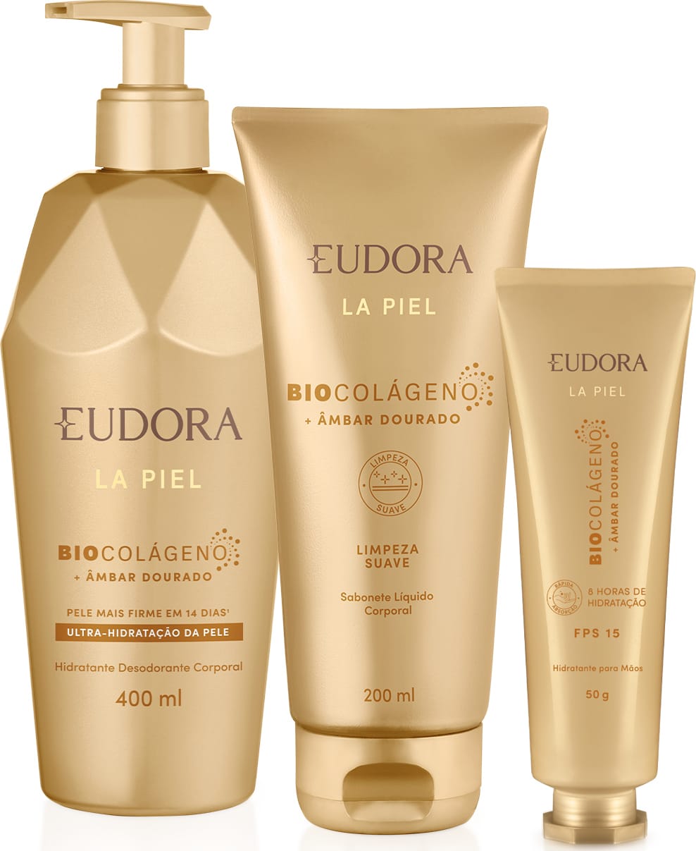 Kit Eudora La Piel Âmbar Dourado Trio | Beleza na Web